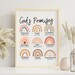 Boho Rainbow Instant Download, God's Promises Printable, Rainbow Wall ...
