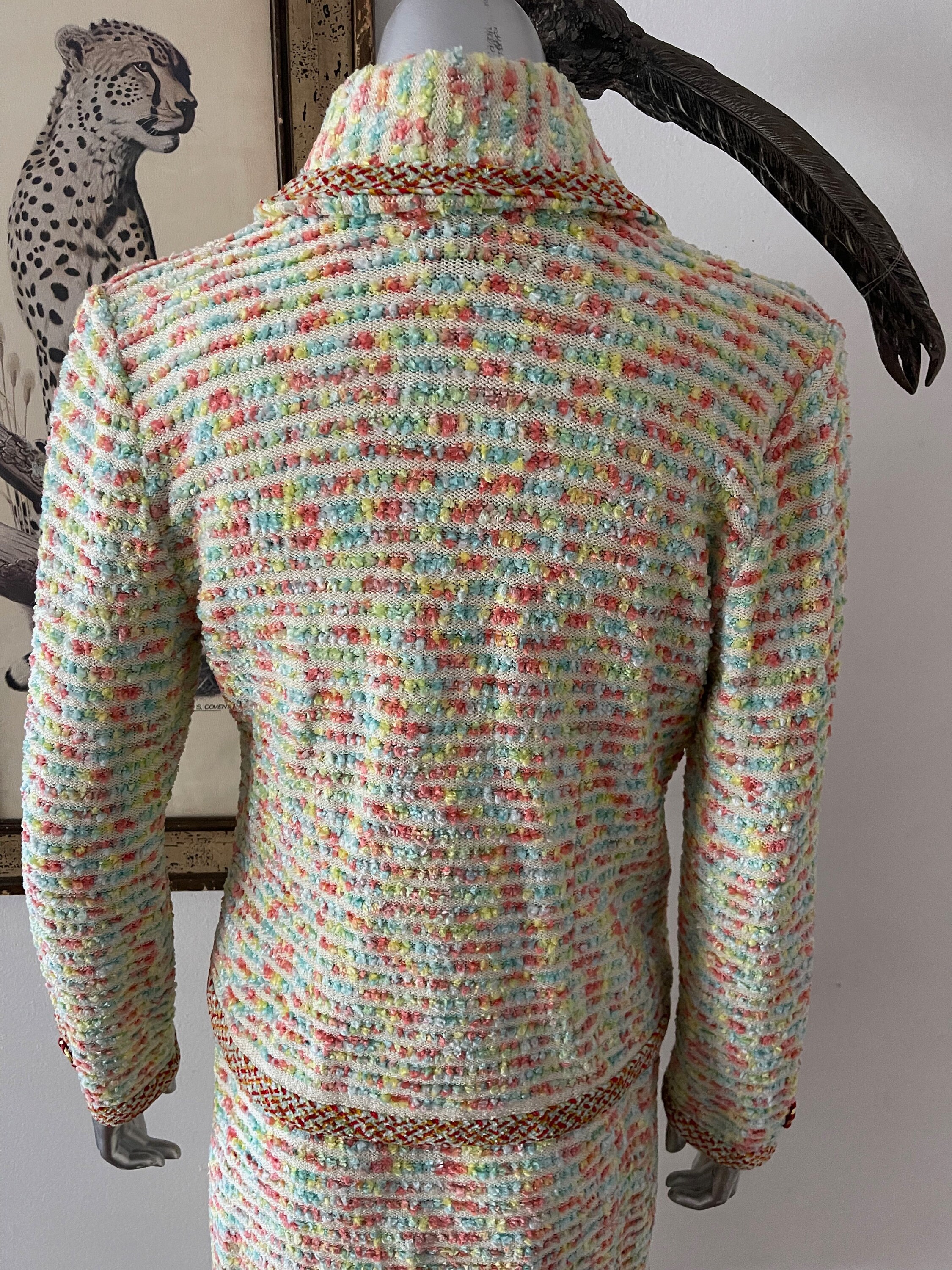 Steve Fabrikant 90s Pastel Chenille Knit Signature Set - Etsy