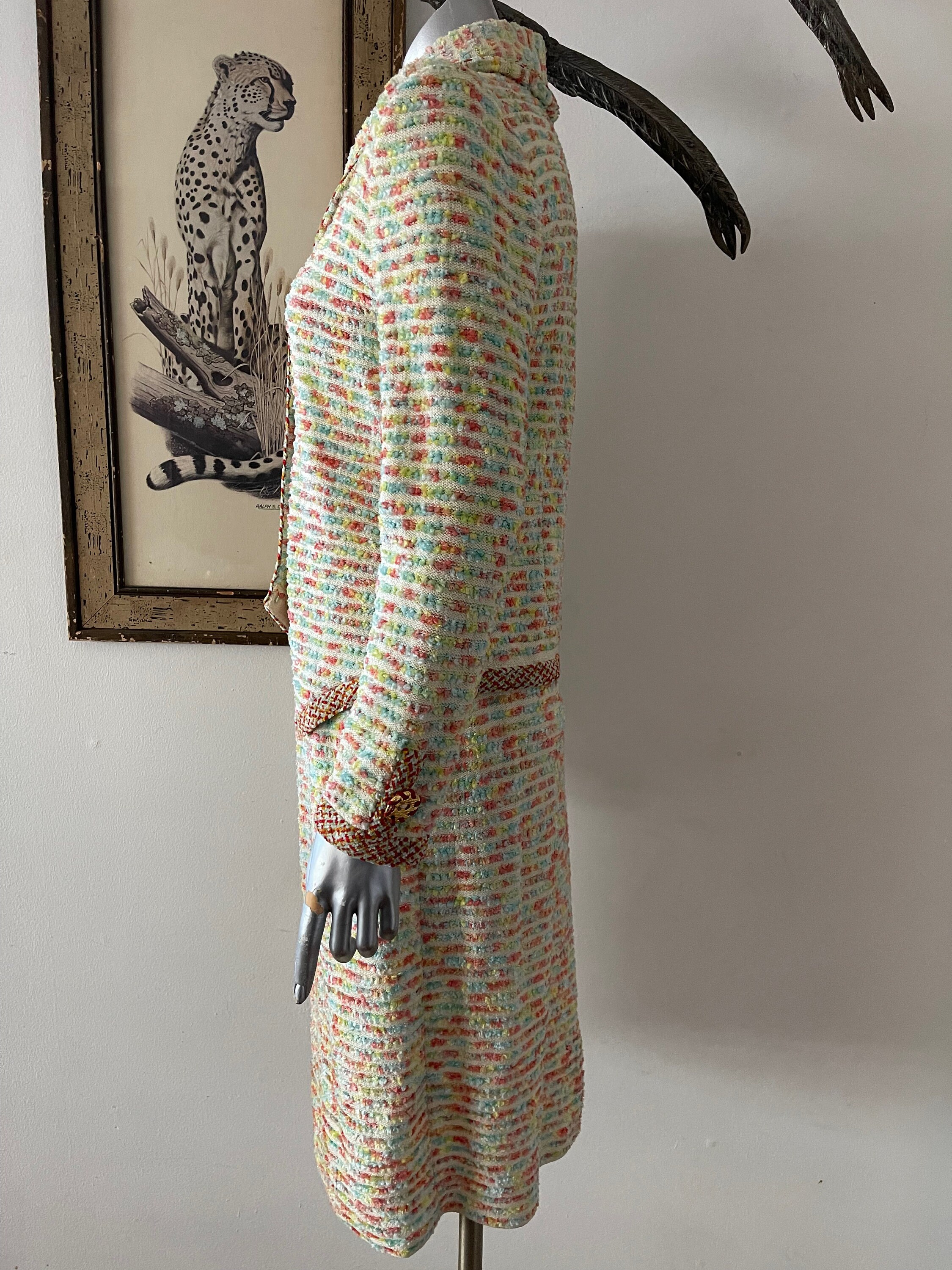 Steve Fabrikant 90s Pastel Chenille Knit Signature Set - Etsy