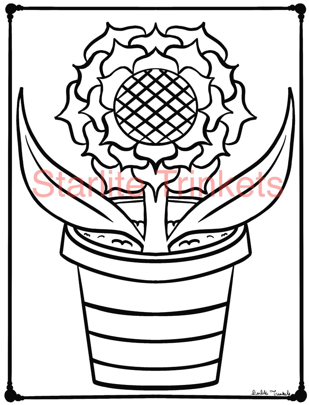 Sunflower PRINTABLE Coloring Page - Fun, Hobbies, Activities ...