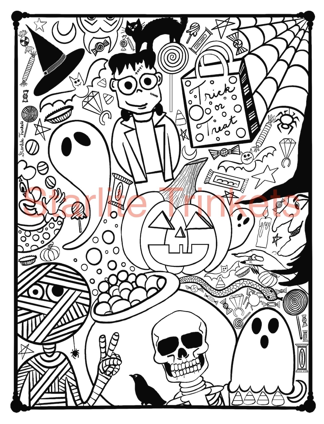 Monster Mash PRINTABLE Coloring Page - Fun, Hobbies, Activities ...