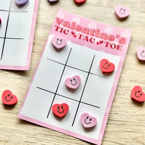 Valentine's Tic Tac Toe Game, Valentine's Holiday Tic Tac Toe Favors ...
