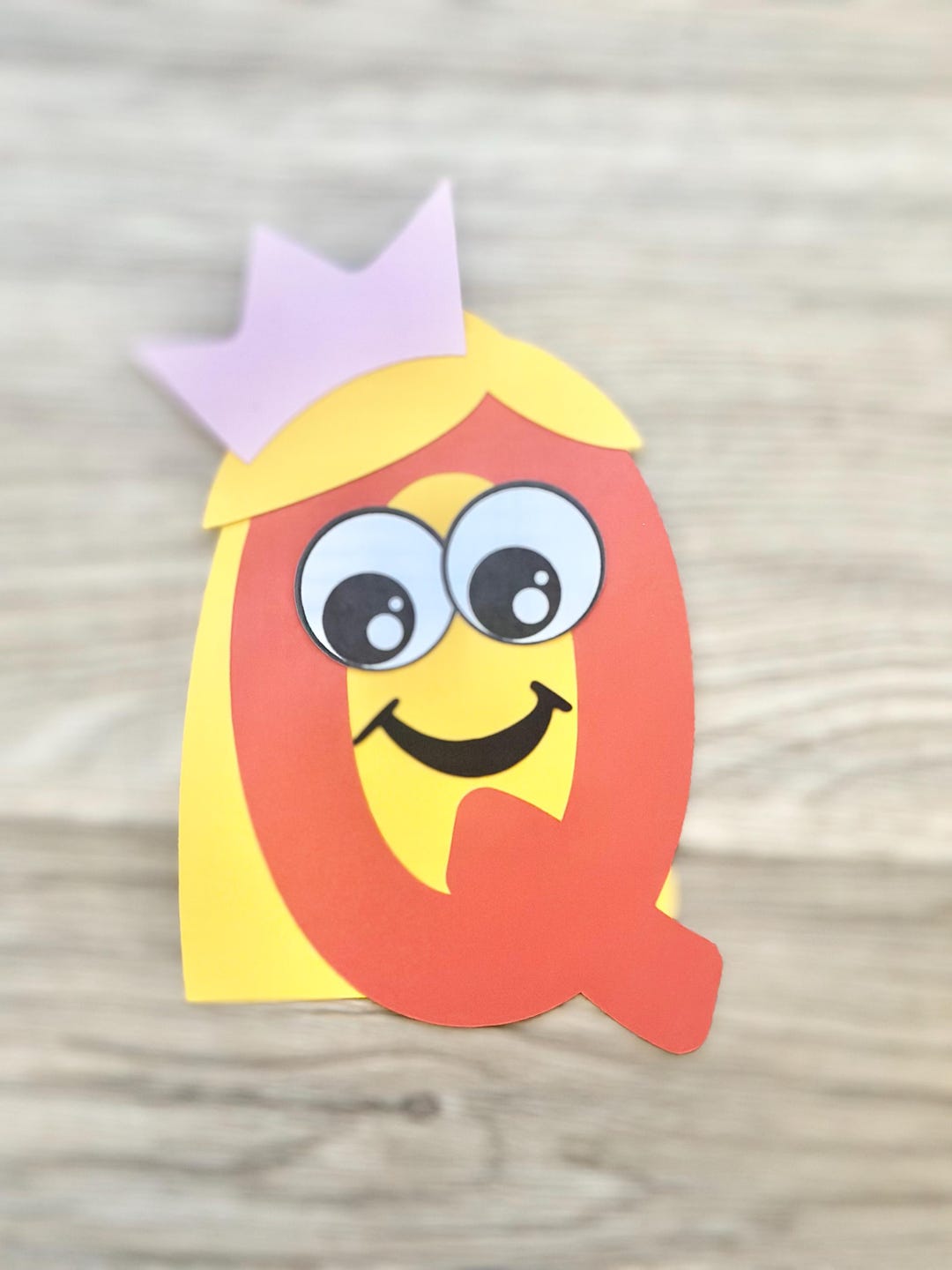 Q is for Queen Paper Craft Kit Alphabet Arts & Crafts Kit for Kids Pre ...