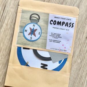 Compass Paper Craft Kit, Camping Arts & Crafts Kit for Kids, Compass ...