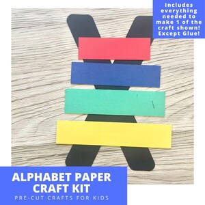 X is for Xylophone Paper Craft Kit, Alphabet Arts & Crafts Kit for Kids ...