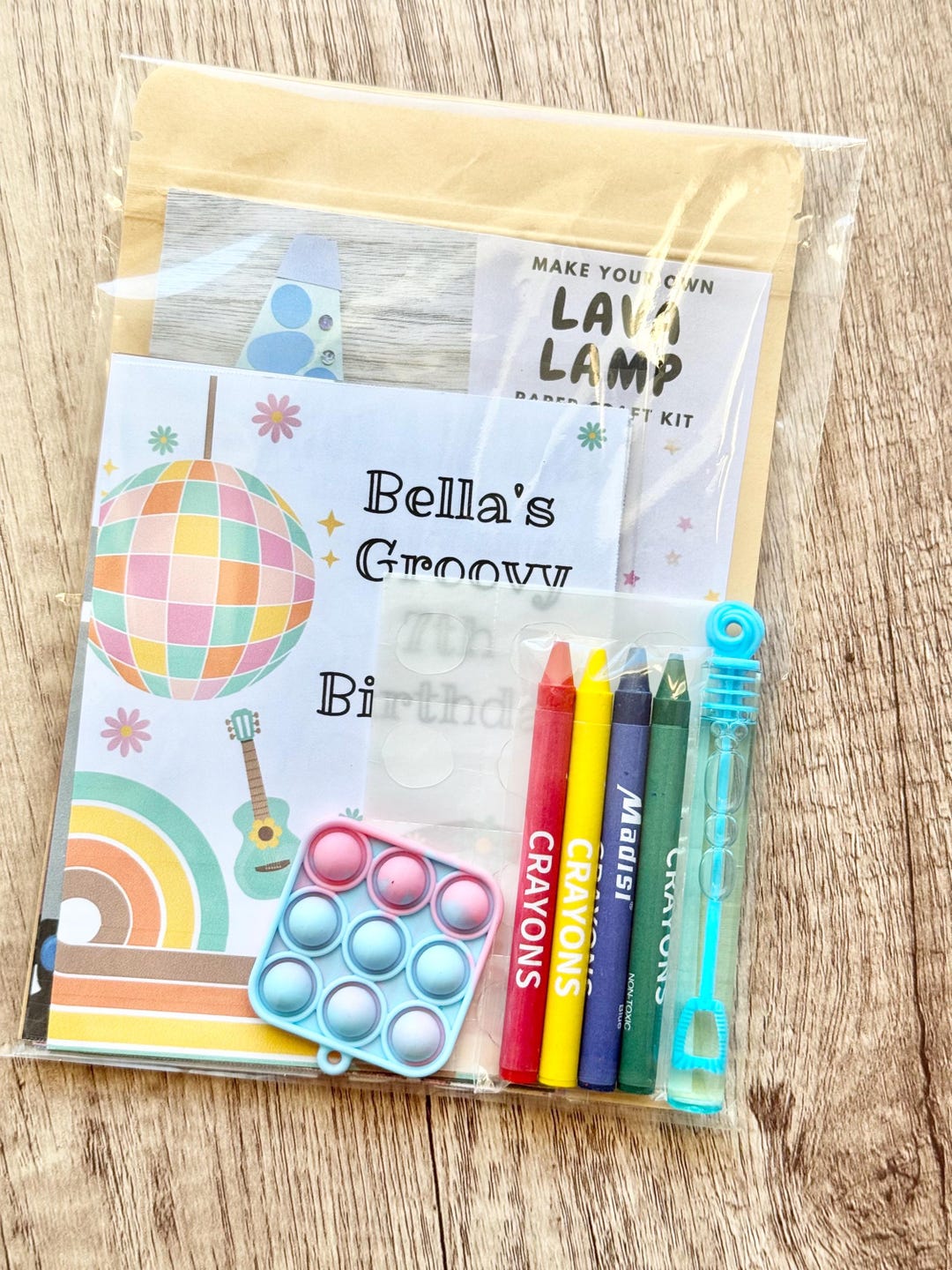 Retro Groovy Craft and Color Party Packs, Groovy Party Favors, Groovy ...