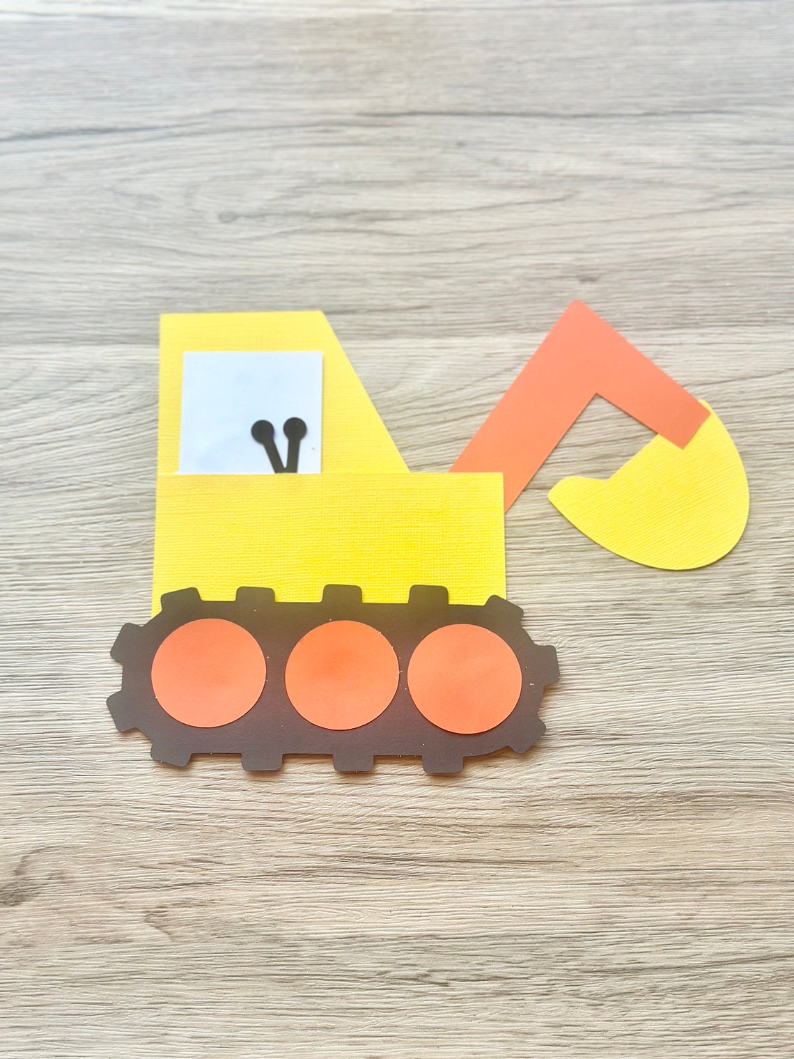 Excavator Paper Craft Kit Excavator Arts & Crafts Kit for Kids ...