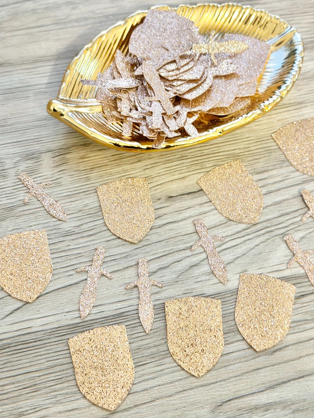 Glitter Sword and Shield Confetti, Sword and Shield Table Scatter ...
