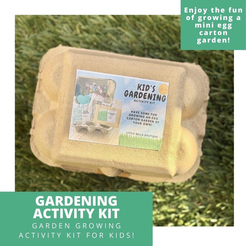 Kid’s Gardening Activity Kit, Gardening Craft and Activity Kit for Kids ...