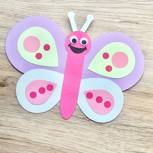 Butterfly Paper Craft Kit, Butterfly Arts & Crafts Kit for Kids, Insect ...