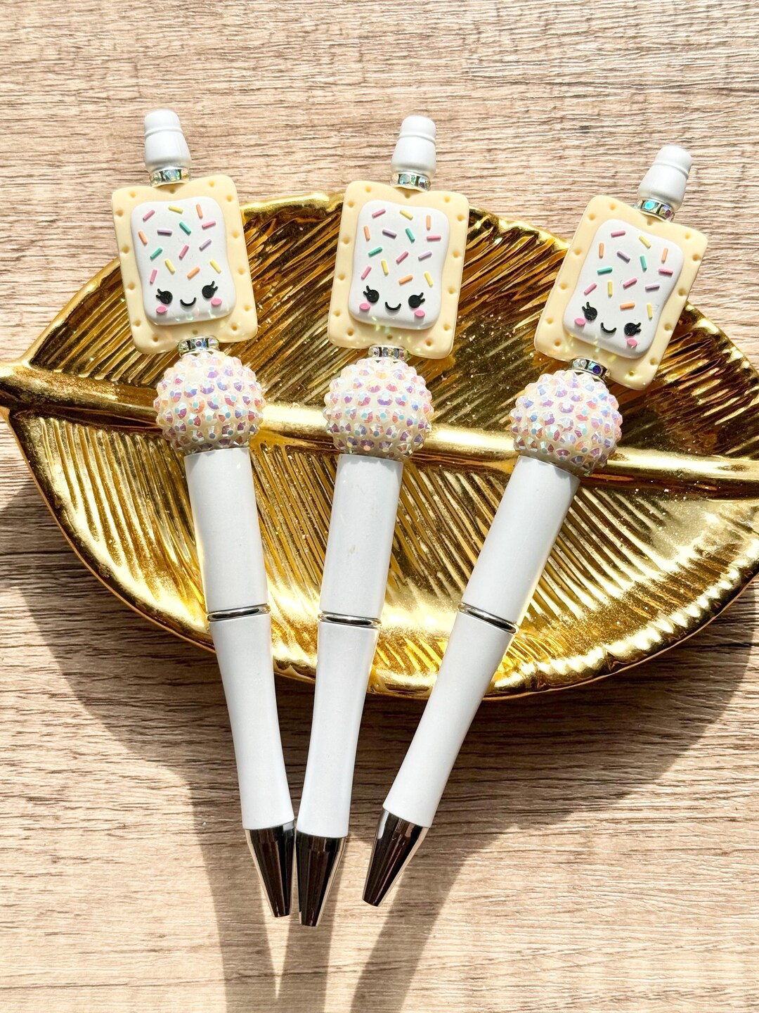 White Toaster Pastry Beaded Ink Pen, Breakfast Lover Gift, Sweet Treat ...