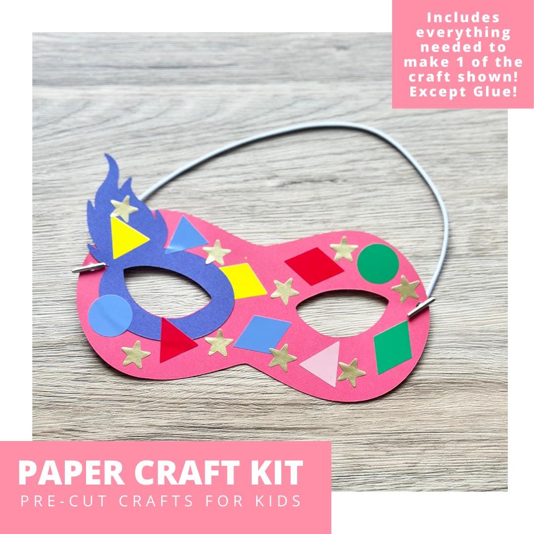 Superhero Mask Paper Craft Kit, Superhero Mask Arts & Crafts Kit for ...