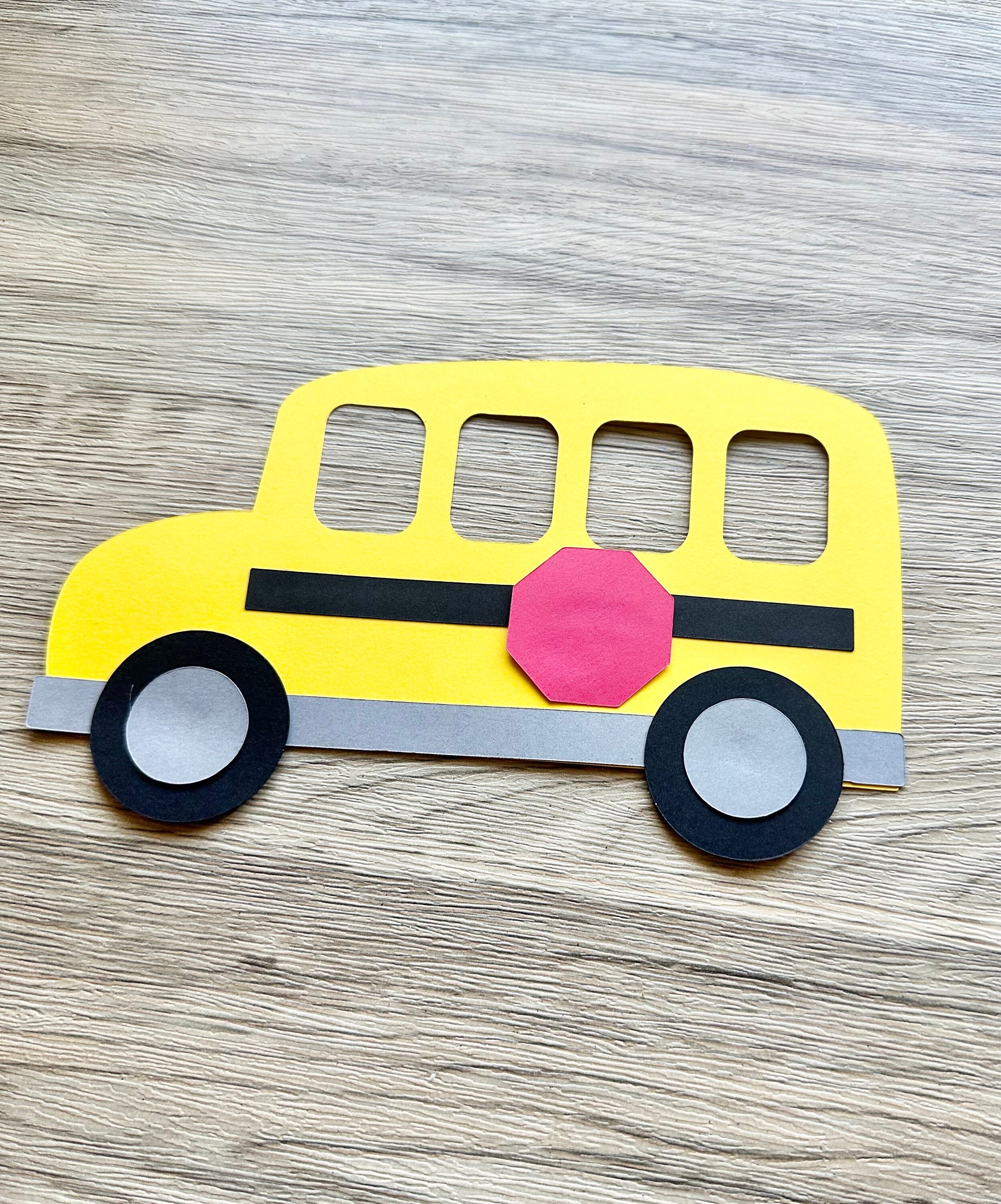 School Bus Paper Craft Kit Crafts Kit for Kids Back to School Craft Kit ...