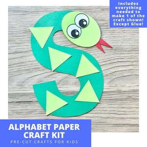 S is for Snake Paper Craft Kit, Alphabet Arts & Crafts Kit for Kids ...