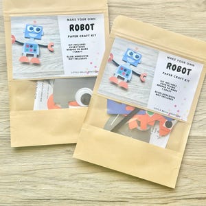 Robot Paper Craft Kit, Robot Arts & Crafts Kit for Kids, Robot Craft ...