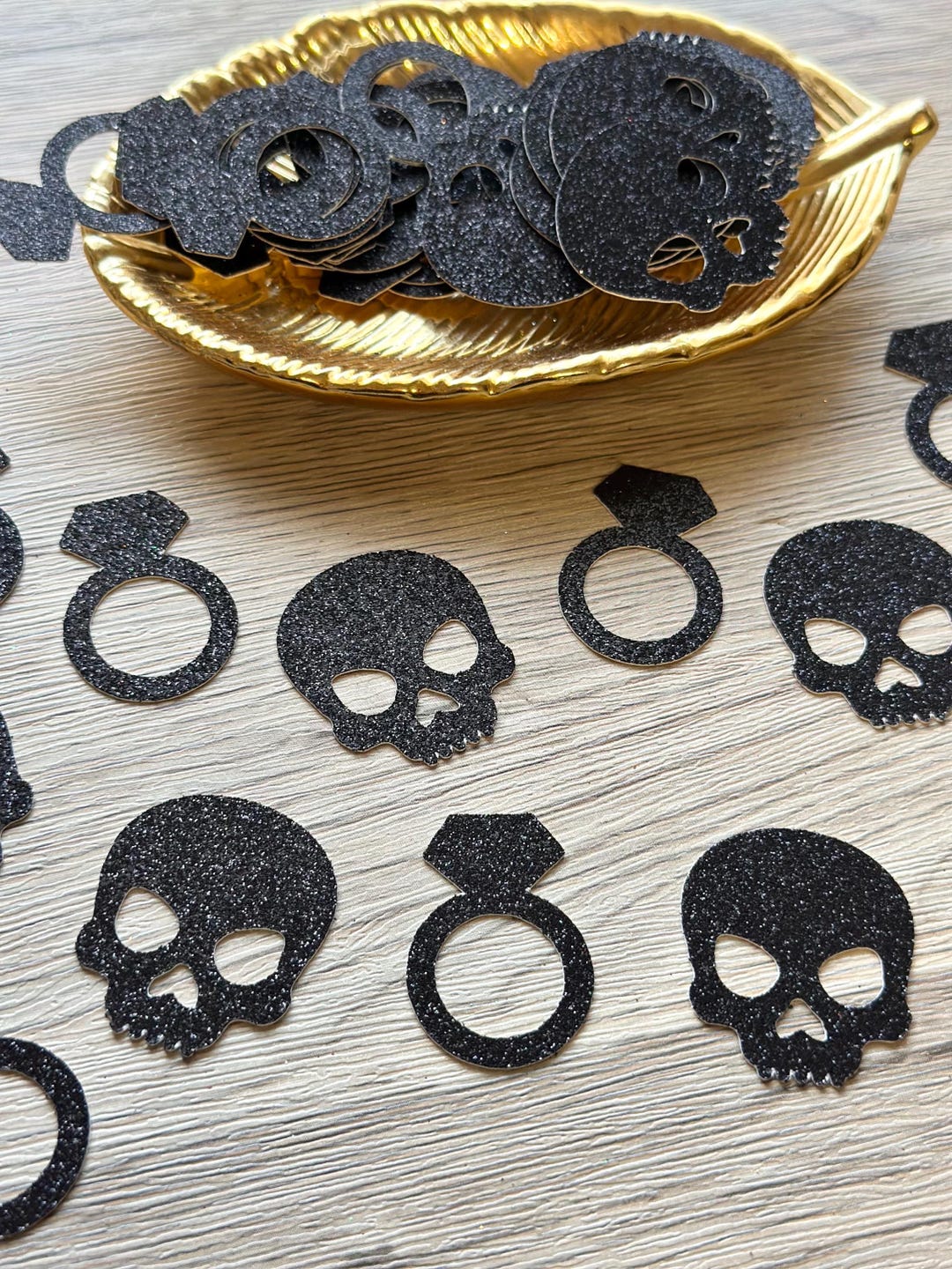 Glitter Bride or Die Confetti, Halloween Bachelorette Decor, Gothic ...