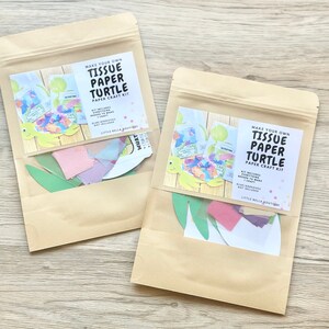 Tissue Paper Turtle Paper Craft Kit Turtle Arts & Crafts Kit for Kids ...