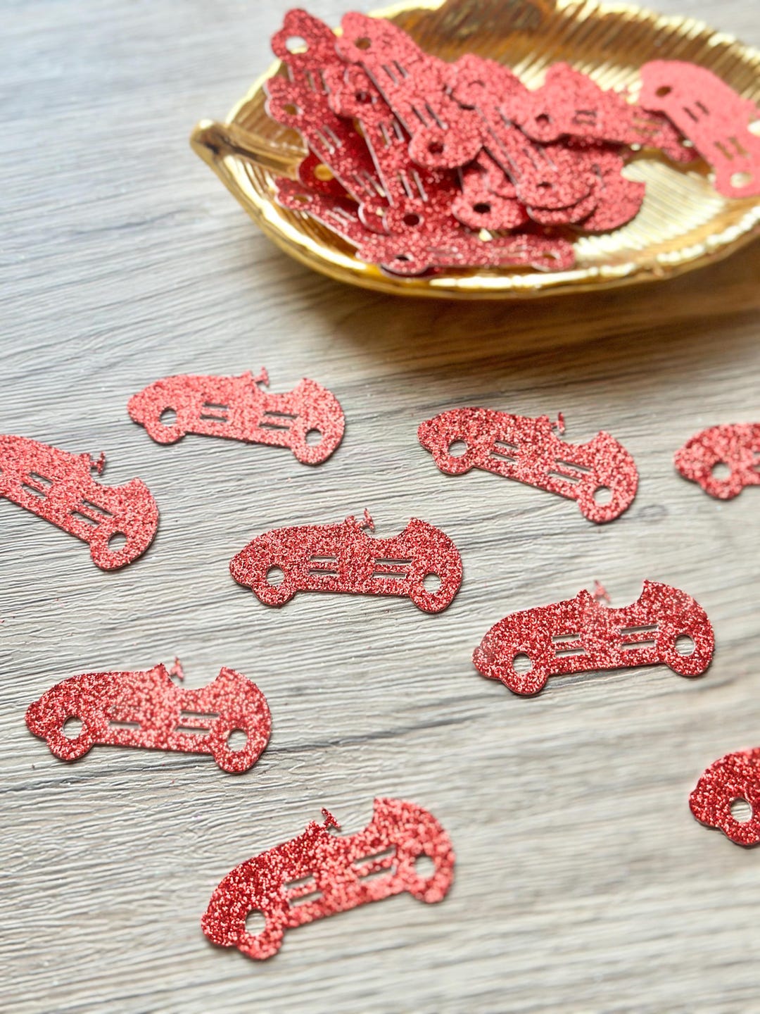 Glitter Race Car Confetti, Racing Party, Fast Track, Birthday Decor ...