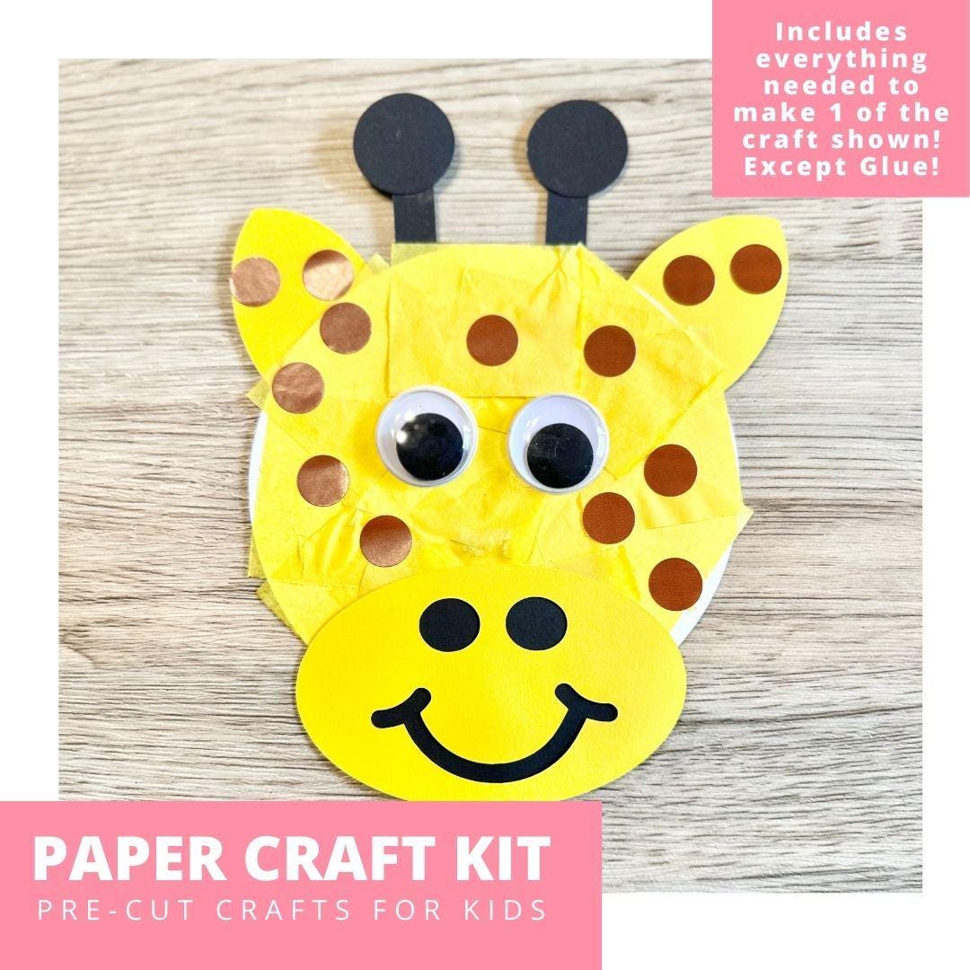 Tissue Paper Giraffe Paper Craft Kit, Giraffe Arts & Crafts Kit for ...