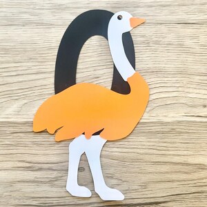 O is for Ostrich Paper Craft Kit, Alphabet Arts & Crafts Kit for Kids ...