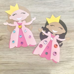Princess Paper Doll Paper Craft Kit, Princess Arts & Crafts Kit for ...