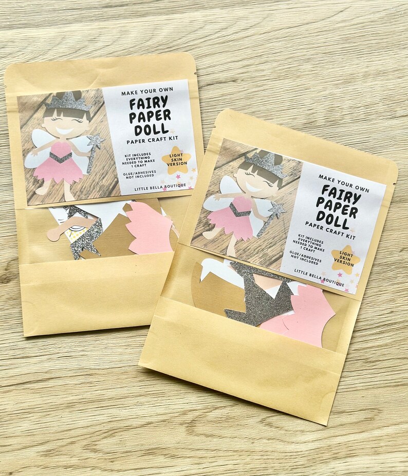 Fairy Paper Doll Paper Craft Kit Fairy Arts & Crafts Kit for Kids Fairy ...