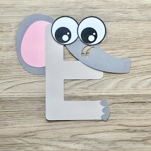E is for Elephant Paper Craft Kit, Alphabet Arts & Crafts Kit for Kids ...