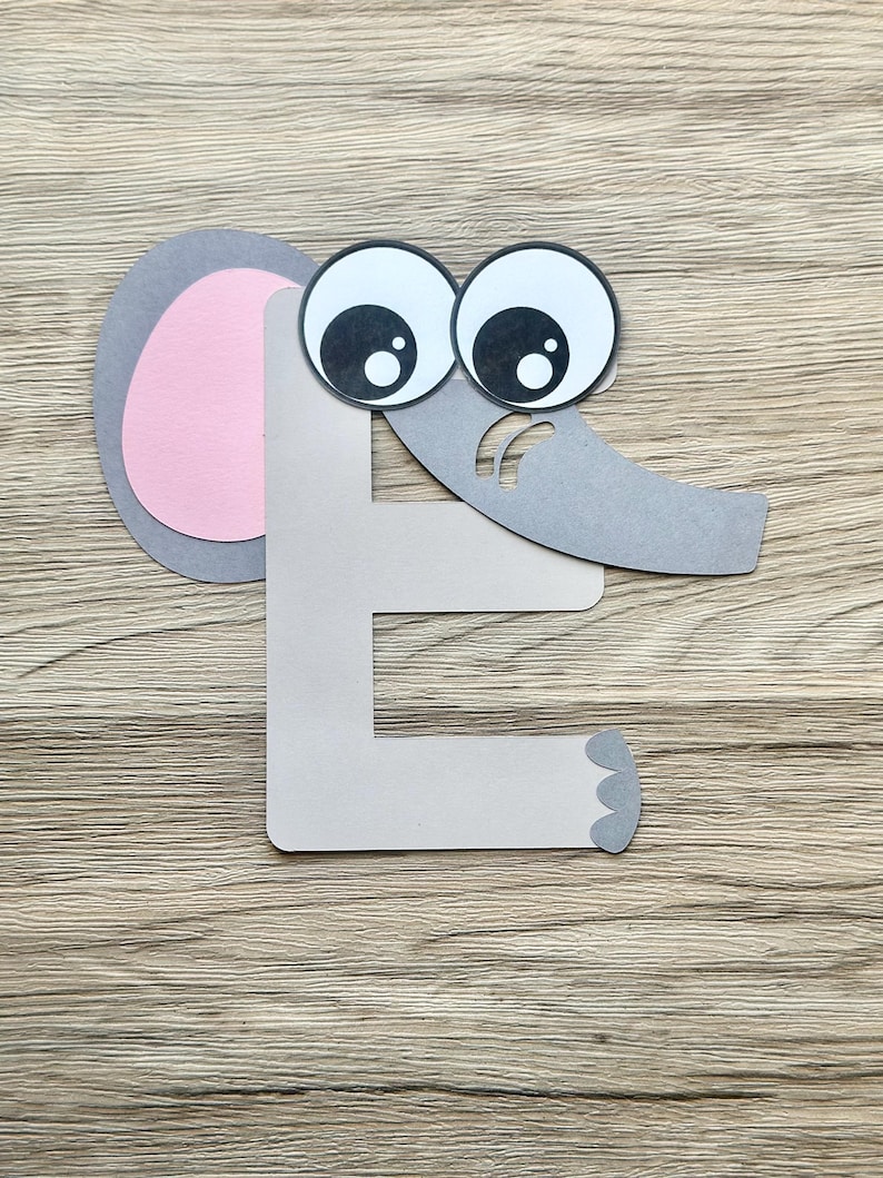 E is for Elephant Paper Craft Kit, Alphabet Arts & Crafts Kit for Kids ...