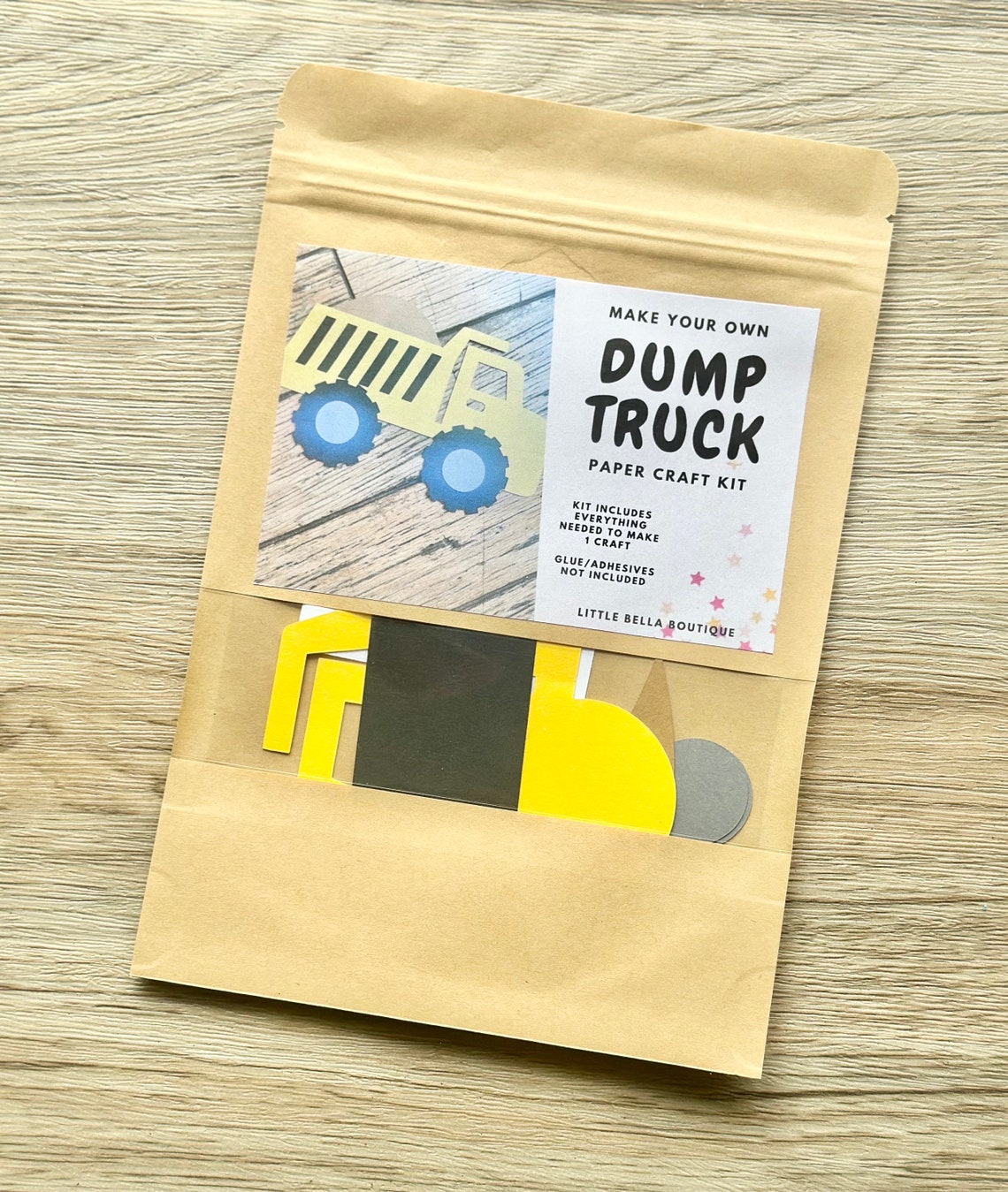 Dump Truck Paper Craft Kit Construction Arts & Crafts Kit for Kids Dump ...