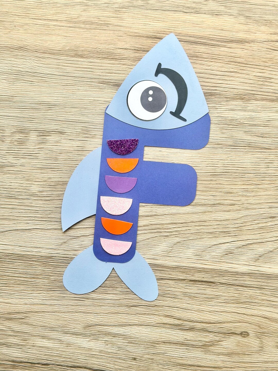 F is for Fish Paper Craft Kit Alphabet Arts & Crafts Kit for Kids Pre ...