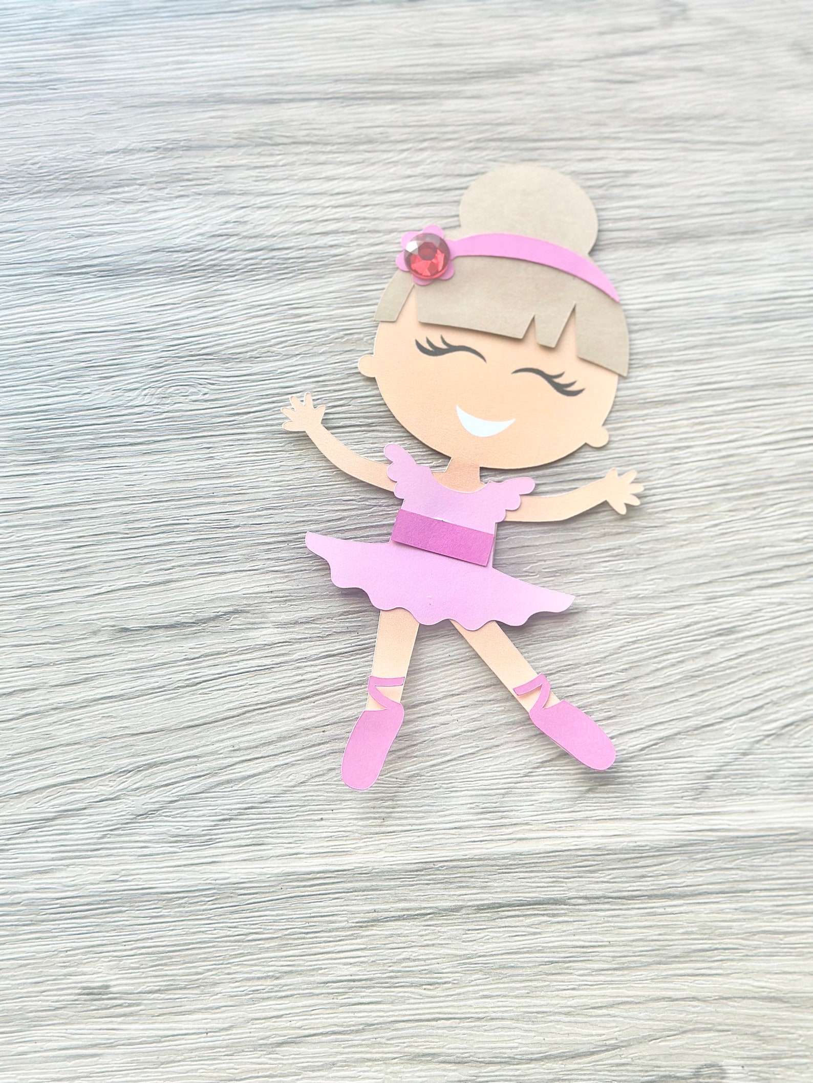 Ballerina Paper Doll Paper Craft Kit Ballerina Arts & Crafts Kit for Kids Ballet Dancer Craft ...