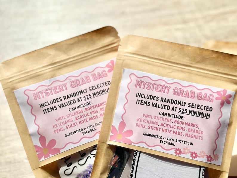 Mystery Grab Bag, Surprise Gift Bundle, Stickers & Stationery Mix ...