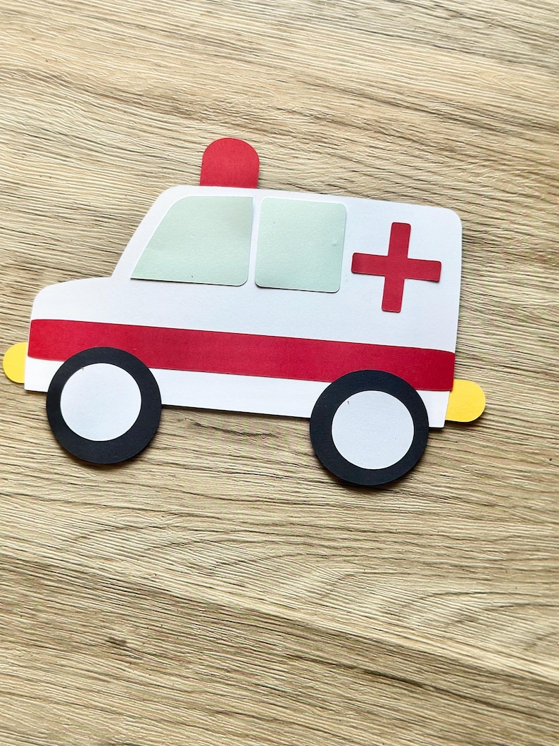 Ambulance Paper Craft Kit, Transportation Arts & Crafts Kit for Kids ...