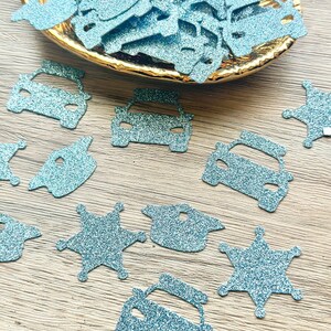 Glitter Police Confetti, Law Enforcement Party, Heroes, Police Birthday ...
