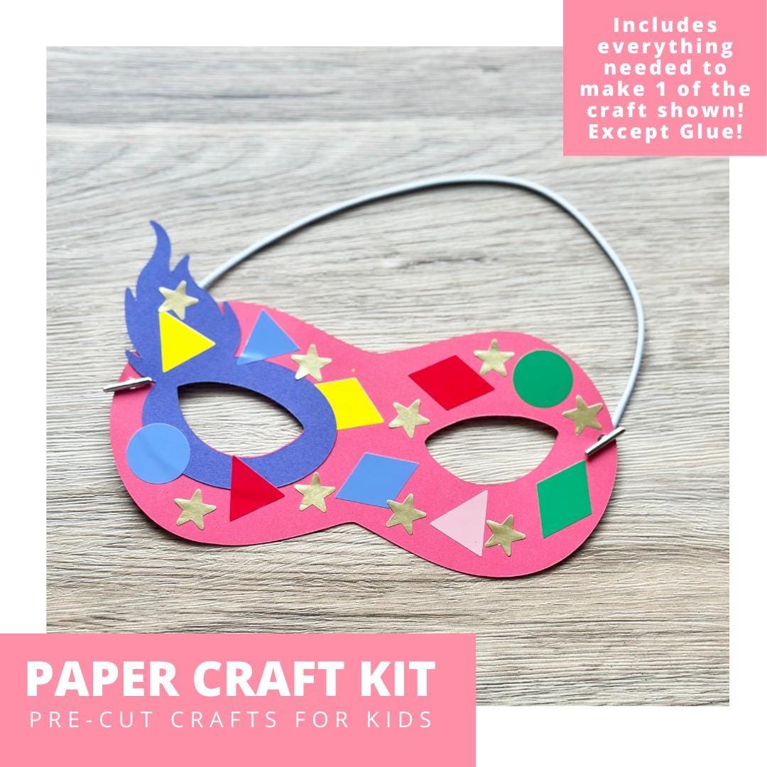 Superhero Mask Paper Craft Kit, Superhero Mask Arts & Crafts Kit for ...