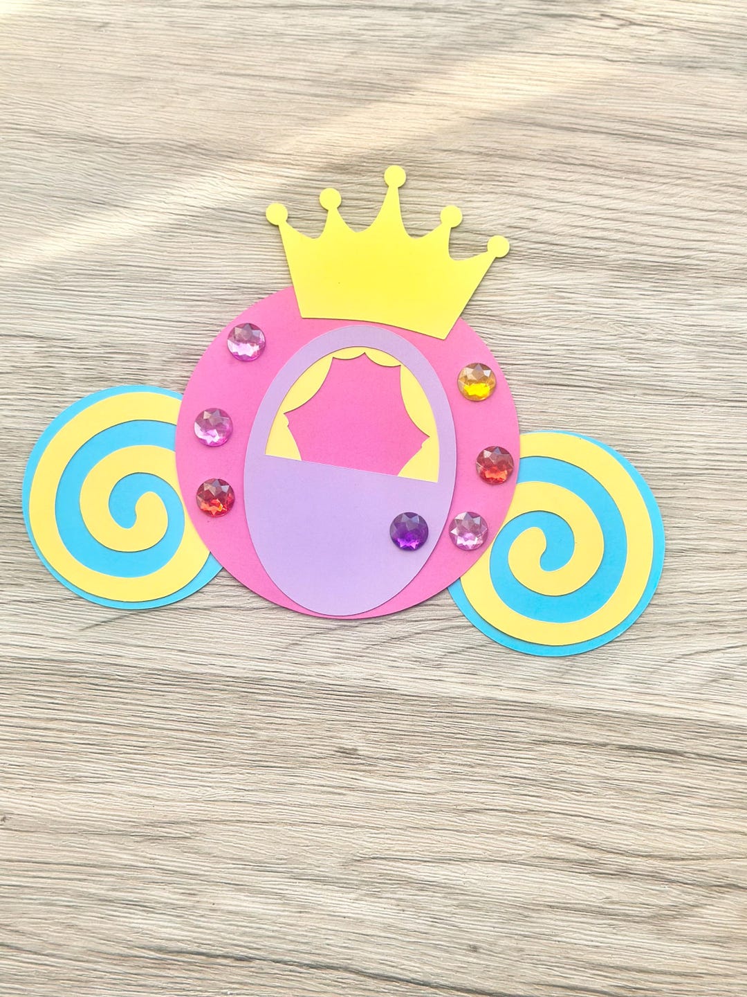 Princess Carriage Paper Craft Kit Princess Carriage Arts & Crafts Kit ...