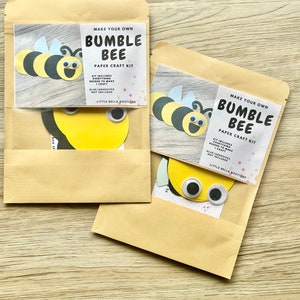 Bumble Bee Paper Craft Kit Bumble Bee Arts & Crafts Kit for Kids Insect ...