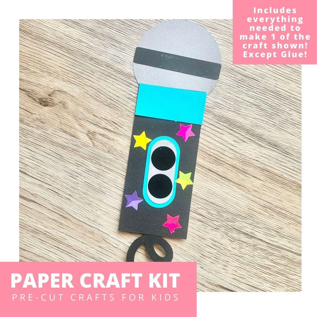 Microphone Paper Craft Kit, Microphone Arts & Crafts Kit for Kids ...