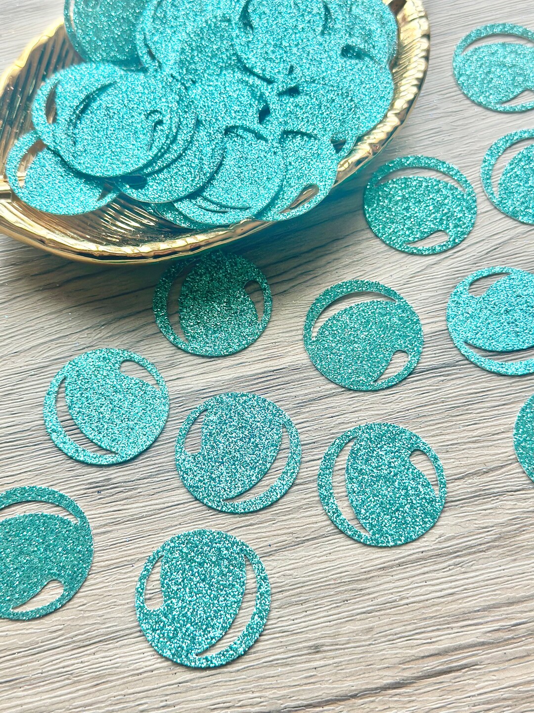 Glitter Bubbles Confetti, Bubbles Table Scatter, Cardstock Confetti ...