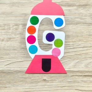 G is for Gumball Machine Paper Craft Kit, Alphabet Arts & Crafts Kit ...