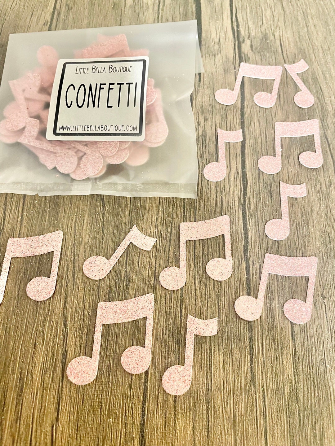 Glitter Music Notes Confetti, Music Notes Table Scatter, Cardstock ...