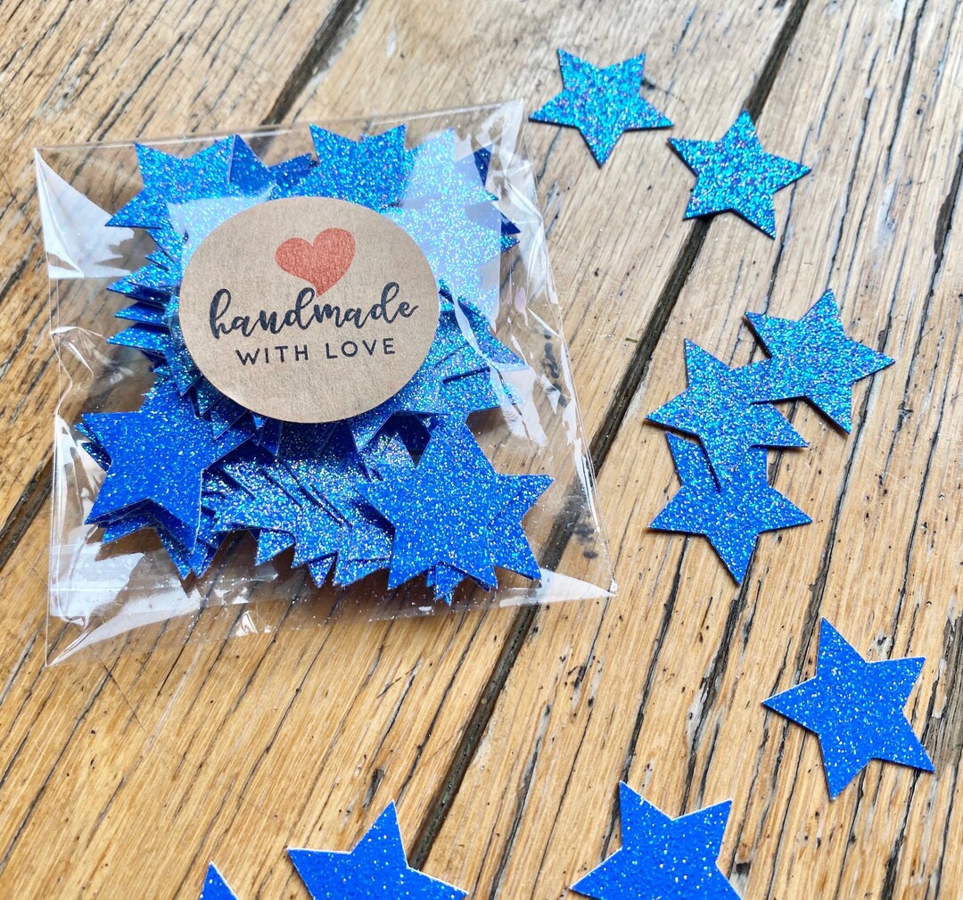 Glitter Stars Confetti, Stars Table Scatter, Cardstock Confetti ...