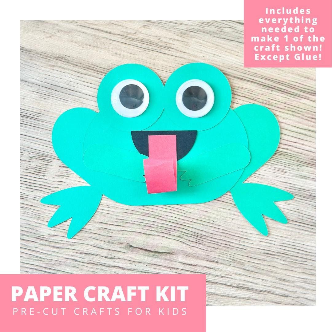 Frog Paper Craft Kit, Craft Kit for Kids, Fall Craft Kit Craft Kit ...