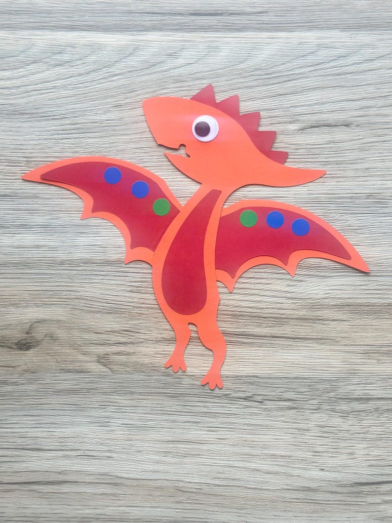 Pterodactyl Paper Craft Kit, Dinosaur Arts & Crafts Kit for Kids ...
