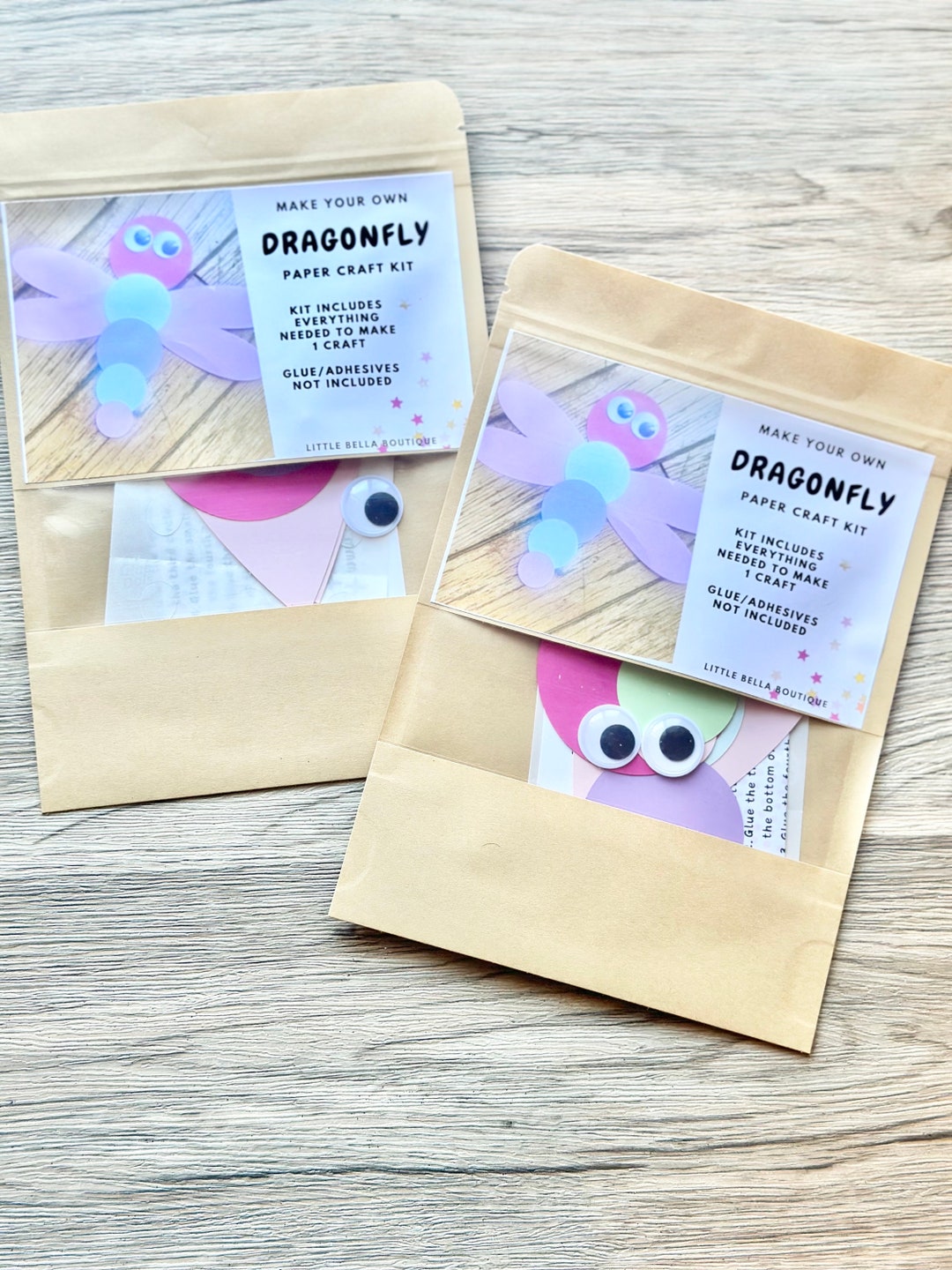 Dragonfly Paper Craft Kit Dragonfly Arts & Crafts Kit for Kids Insect ...