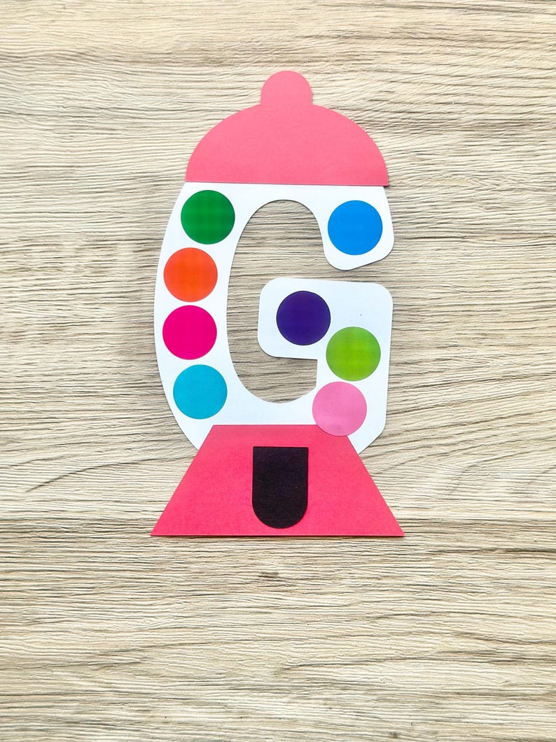 G is for Gumball Machine Paper Craft Kit, Alphabet Arts & Crafts Kit ...