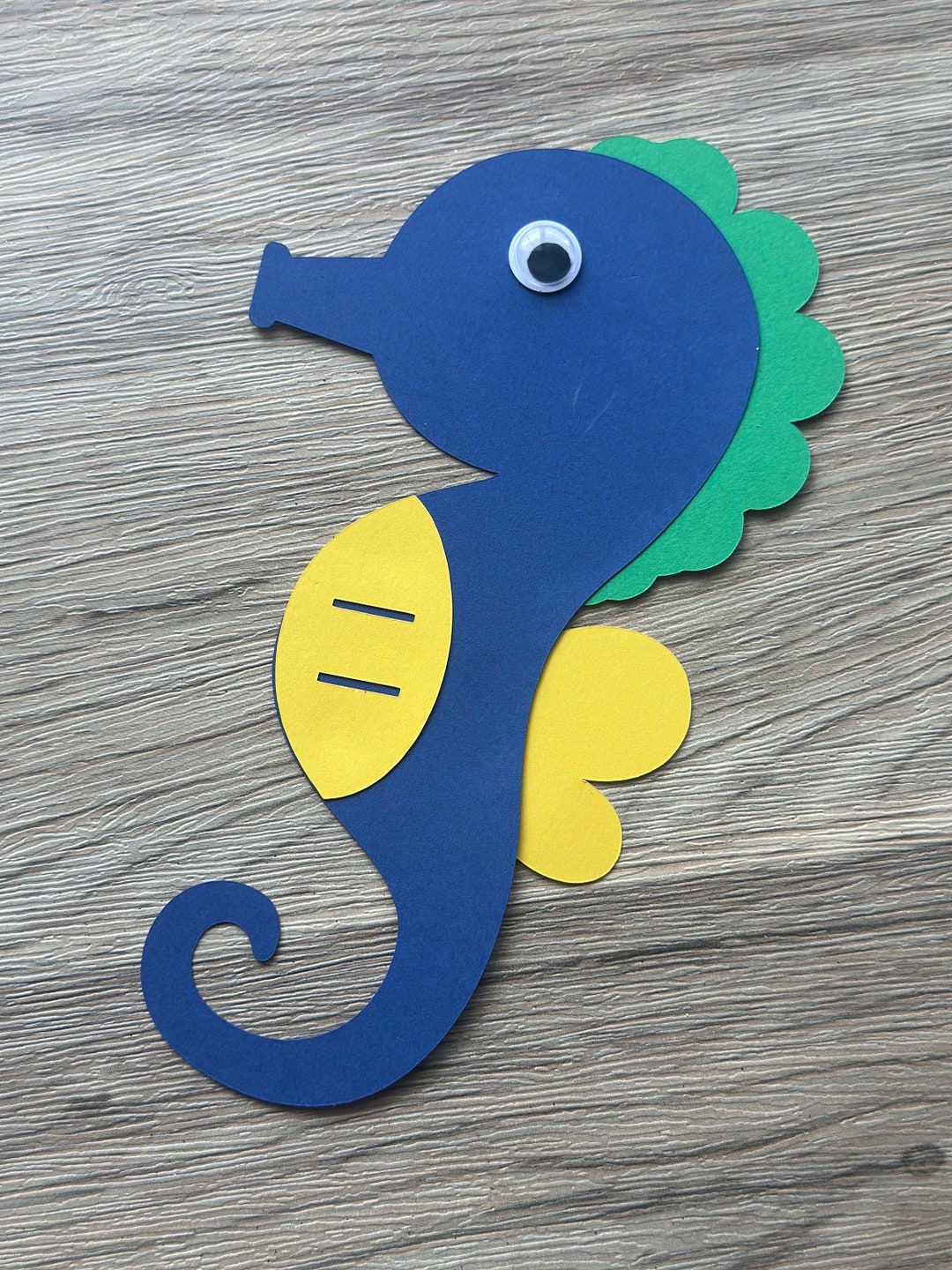 Seahorse Paper Craft Kit Seahorse Arts & Crafts Kit for Kids Sea ...