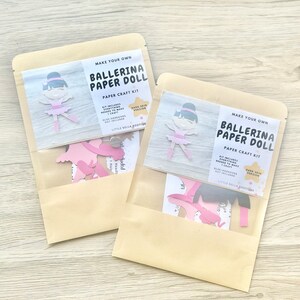 Ballerina Paper Doll Paper Craft Kit Ballerina Arts & Crafts Kit for ...