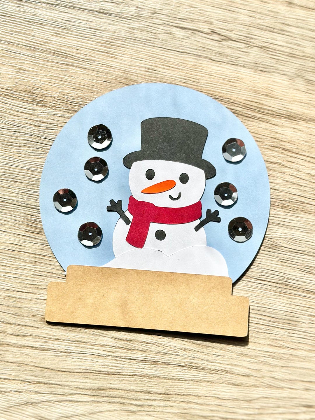 Winter Snow Globe Paper Craft Kit Holiday Arts & Crafts Kit for Kids ...