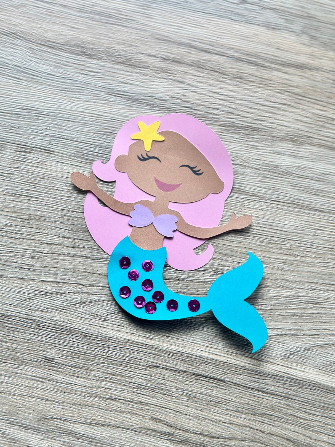 Mermaid Paper Doll Paper Craft Kit Mermaid Arts & Crafts Kit for Kids ...